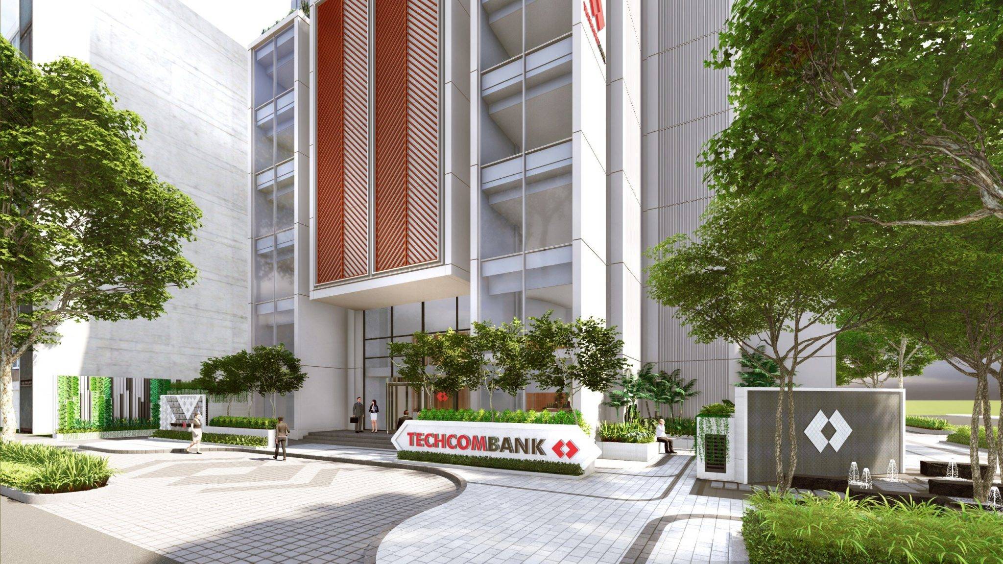 Trụ Sở Techcombank Hà Nội - Hồ Chí Minh - Công ty cổ phần Beegreen